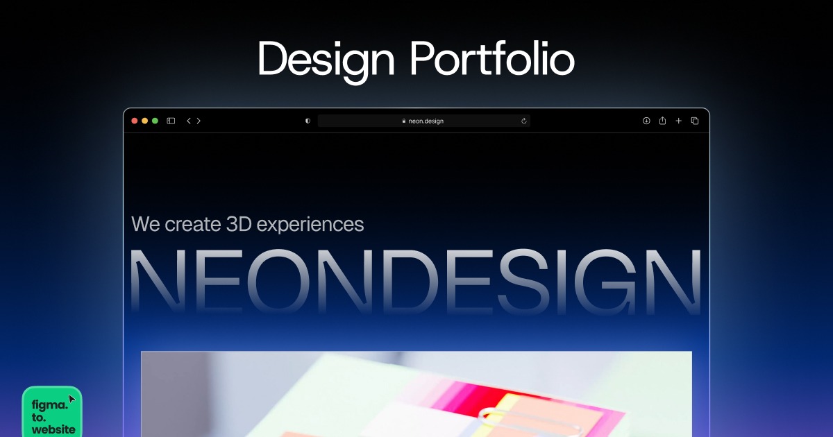 Neon Template figma.to.website